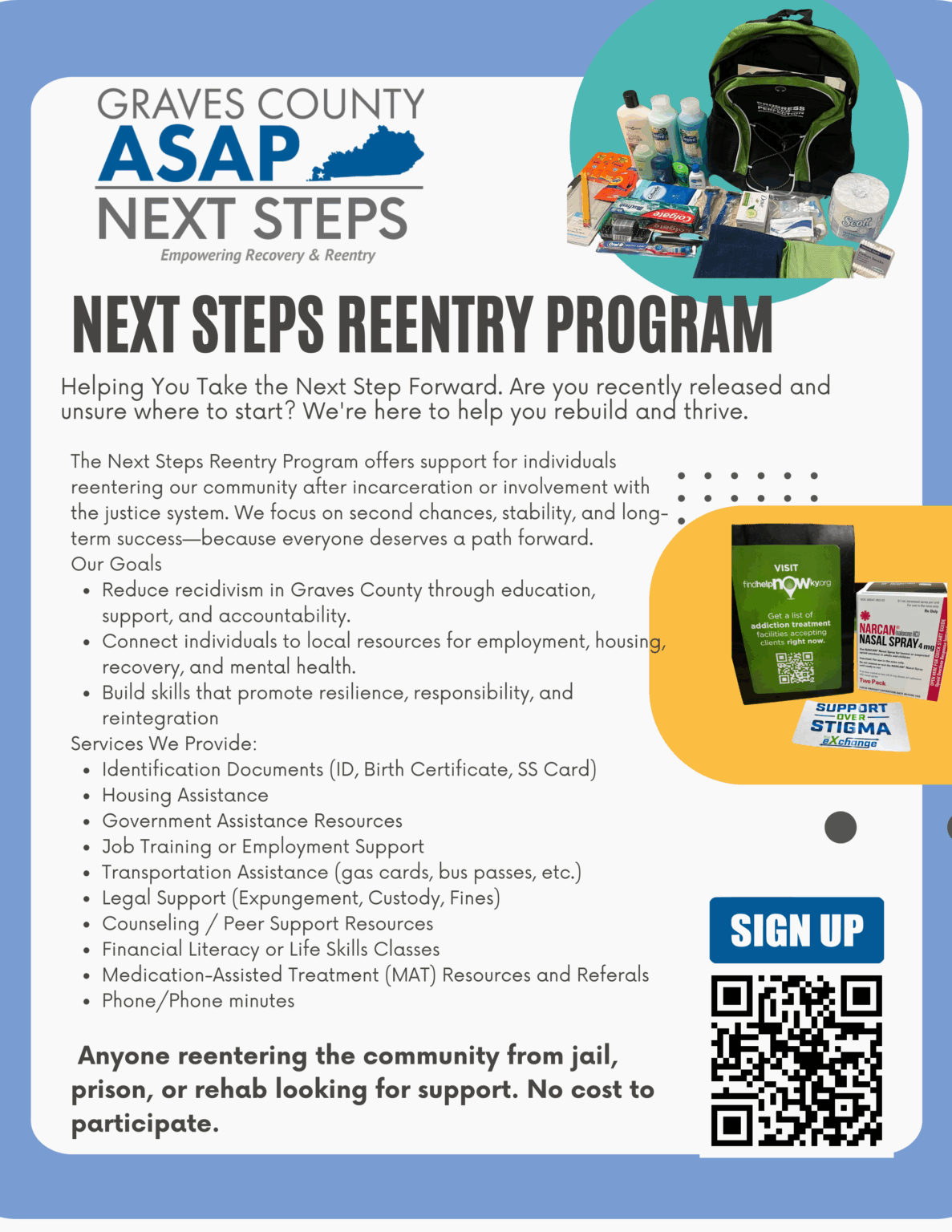 Next Steps Reentry Program - Graves County Agency for Substance Abuse Policy and Prevention